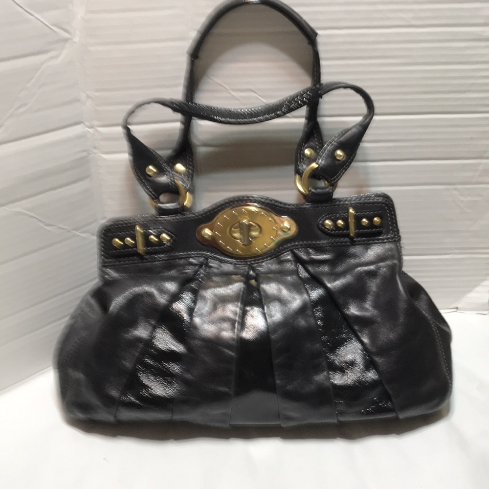 Coach Mix Patent/Leather Shoulder Bag With Gold Tone … - Gem